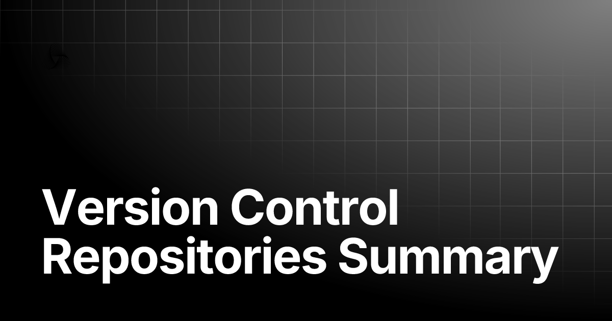 Version Control Repositories Summary | AutoRABIT Knowledge Base