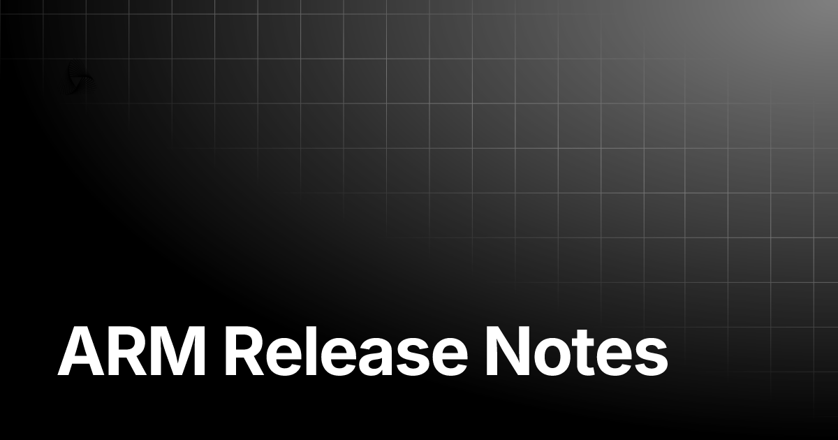 ARM | AutoRABIT Knowledge Base