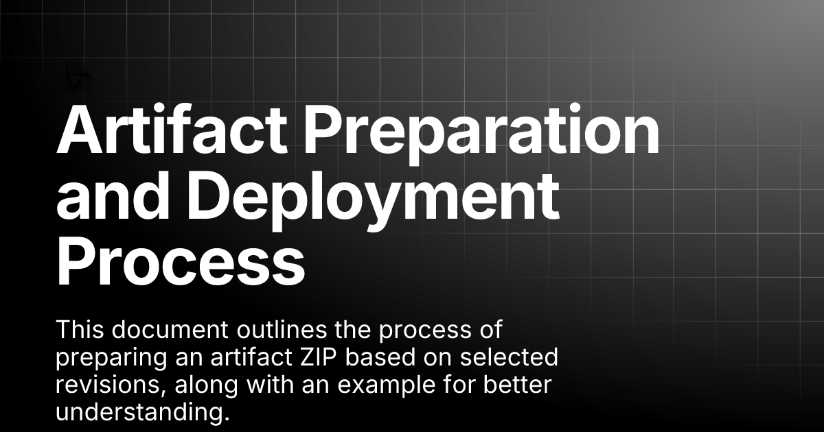 Artifact Preparation and Deployment Process | AutoRABIT Knowledge Base
