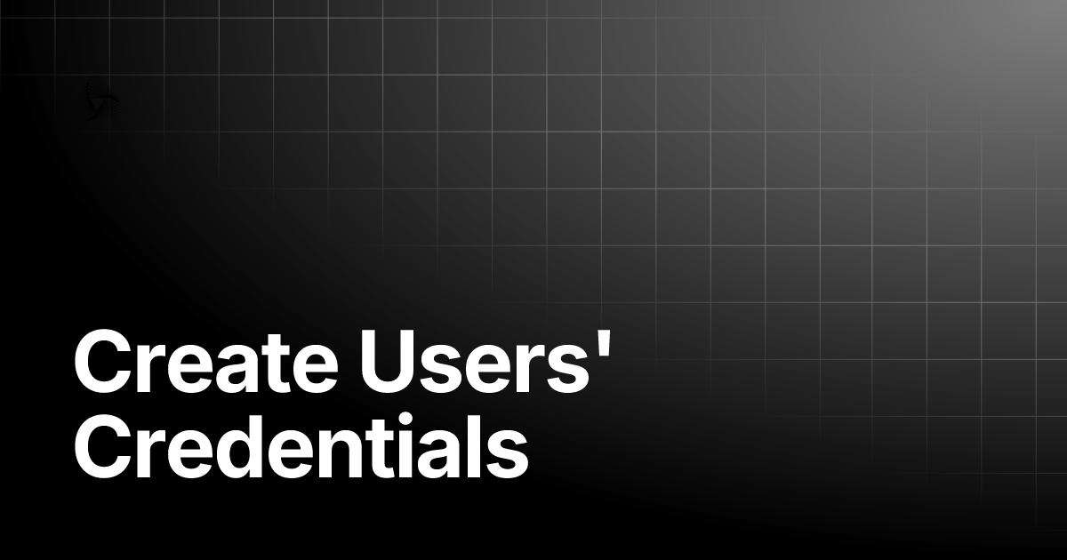 Create Users' Credentials | AutoRABIT Knowledge Base