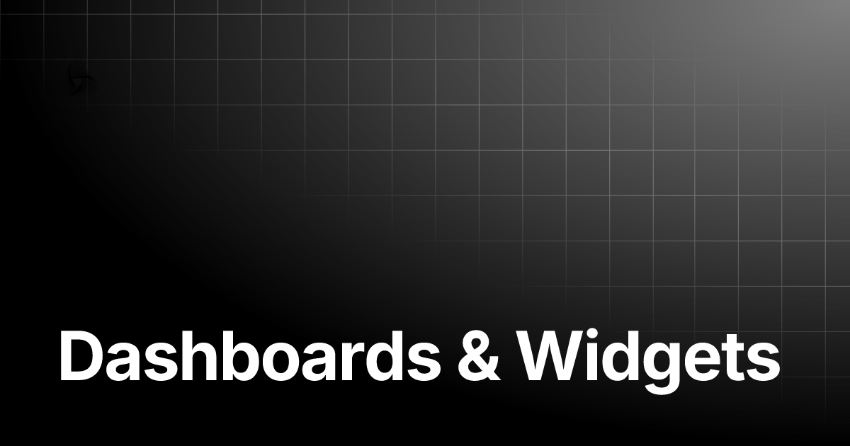 Dashboards & Widgets | AutoRABIT Knowledge Base