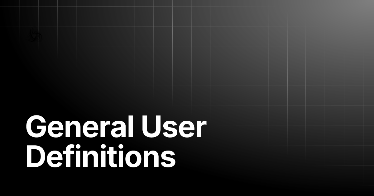 General User Definitions | AutoRABIT Knowledge Base