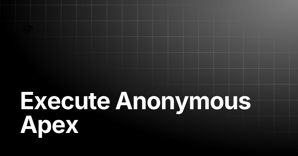 Execute Anonymous Apex | AutoRABIT Knowledge Base