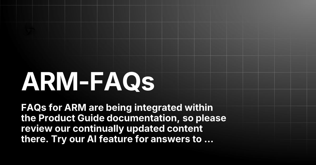 ARM-FAQs | AutoRABIT Knowledge Base