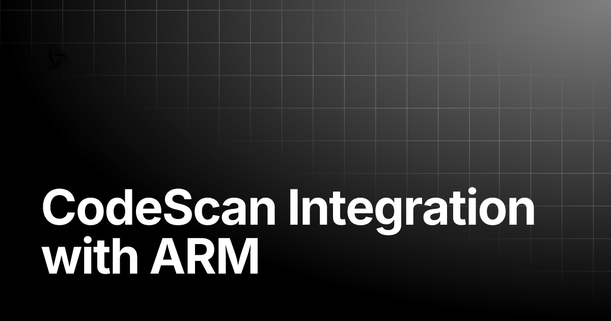 CodeScan Integration with ARM | AutoRABIT Knowledge Base