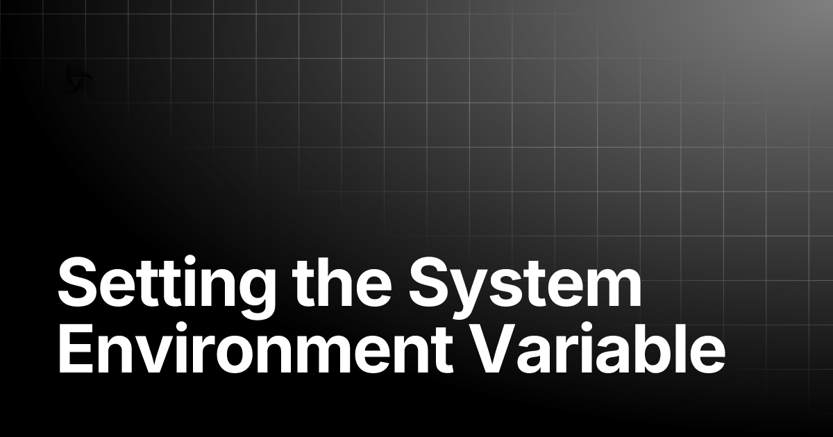 Setting the System Environment Variable | AutoRABIT Knowledge Base