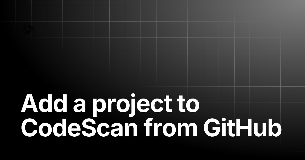 Add a project to CodeScan from GitHub | AutoRABIT Knowledge Base