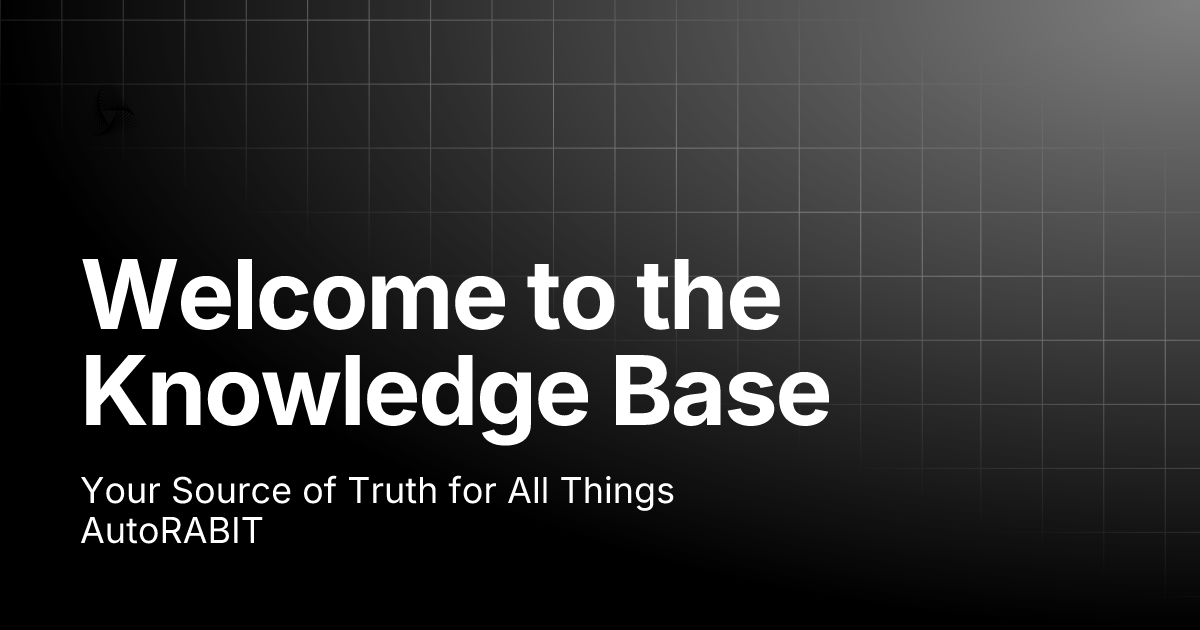 Welcome To The Knowledge Base Autorabit Knowledge Base