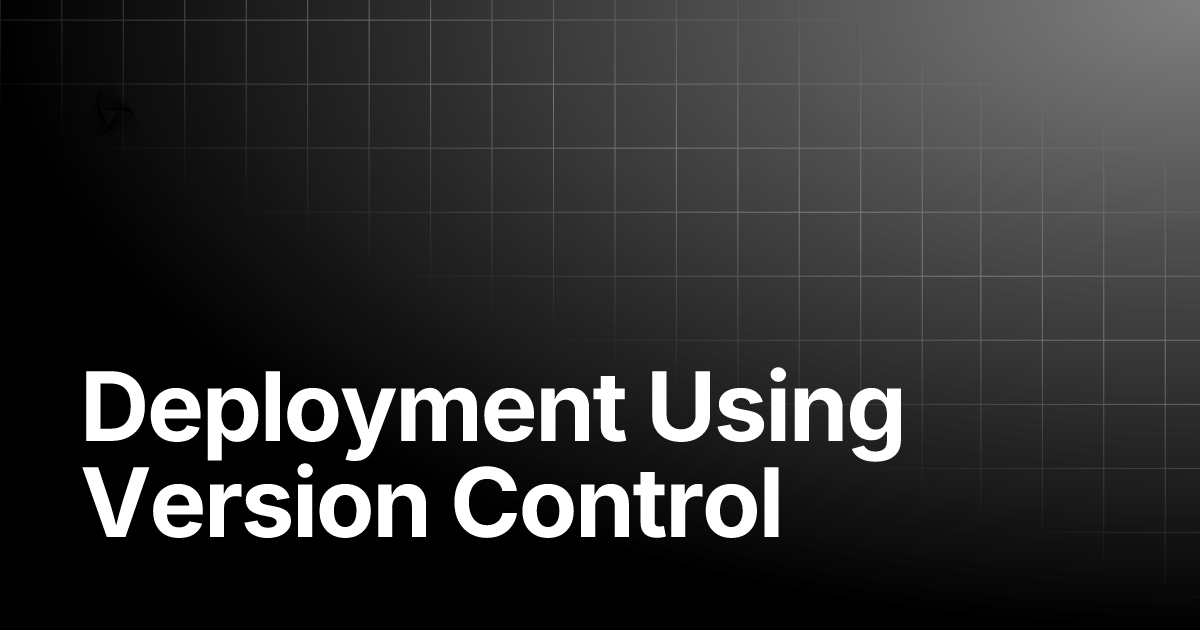 Deployment Using Version Control | AutoRABIT Knowledge Base