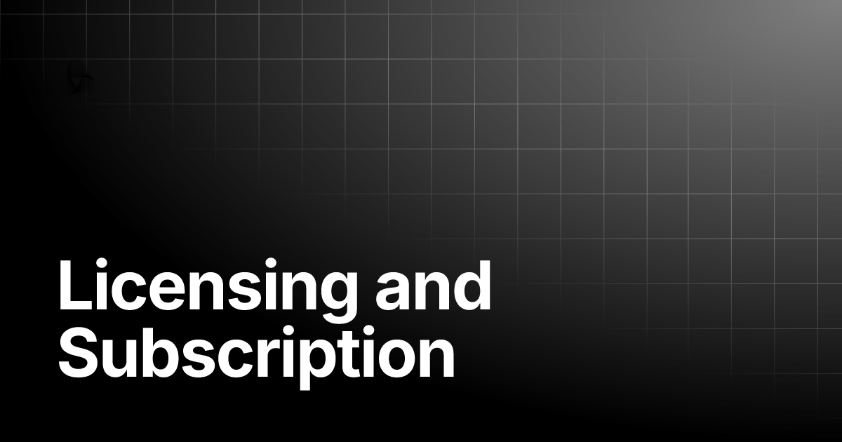 Licensing and Subscription | AutoRABIT Knowledge Base