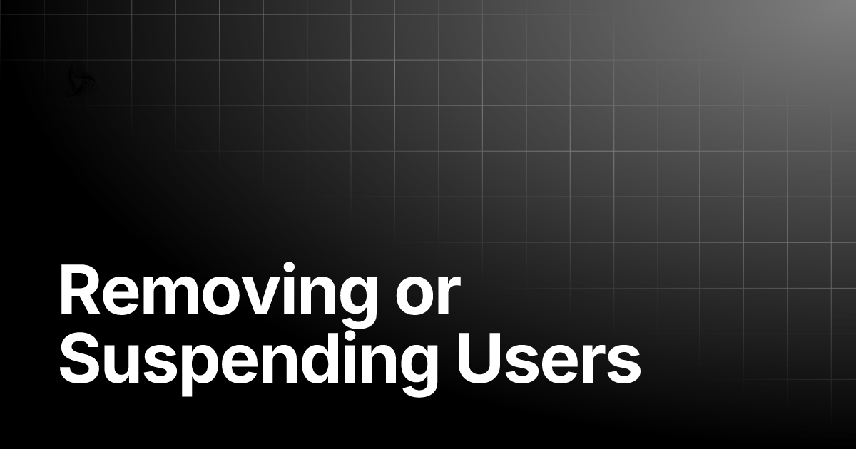 Removing or Suspending Users | AutoRABIT Knowledge Base