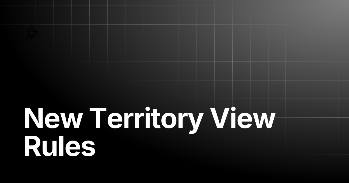 New Territory View Rules | AutoRABIT Knowledge Base