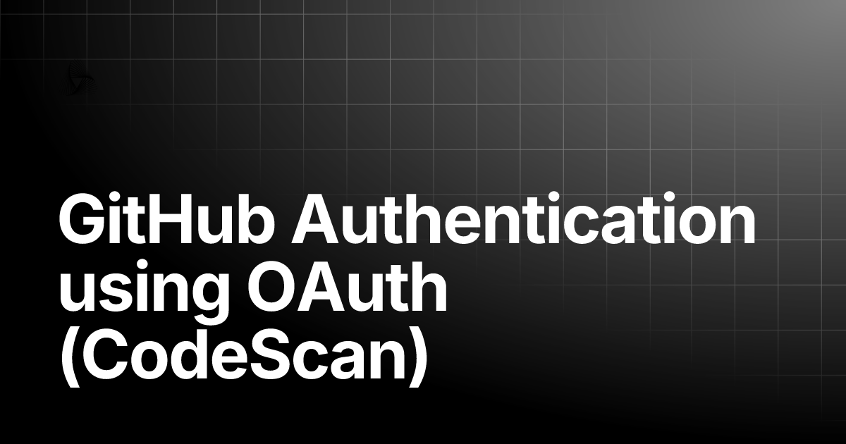 GitHub Authentication using OAuth (CodeScan) | AutoRABIT Knowledge Base